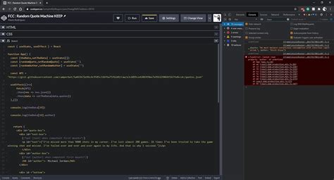 Build A Random Quote Machine With React Javascript The Freecodecamp Forum