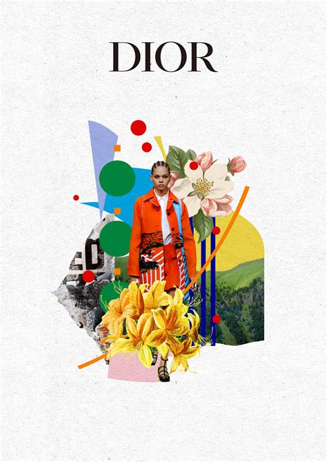 Dior 22ss Collection 행사 콜라주 애니메이션 존 샘플 By 나승준 노트폴리오 콜라주 일러스트레이션 그래픽 포스터 그래픽 디자인 브로셔