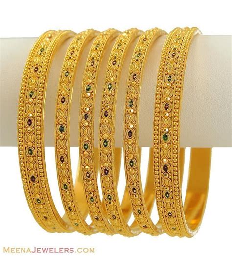 30 Best Pakistani Gold Bangles Images On Pinterest Diamond Jewellery