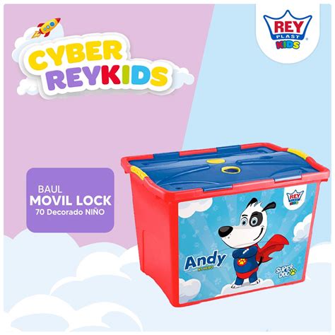 Baul Movil Lock 70 Decorado Niño Rey La Súper Económica