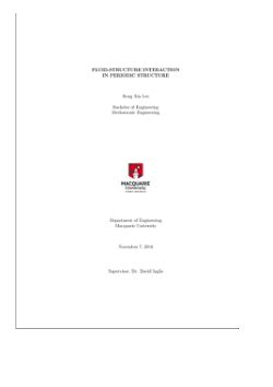 Fluid Structure Interaction In Periodic Structure