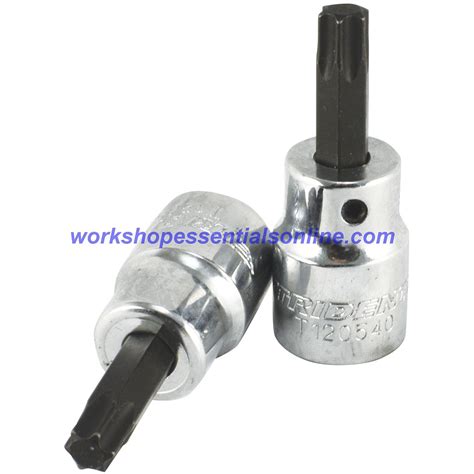 T50 Torx Bit Socket 3 8″ Drive 50mm Long Trident T120550 Workshop Essentials Online