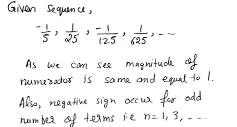 Answered Find The Nth Term Of A Sequence Whose… Bartleby