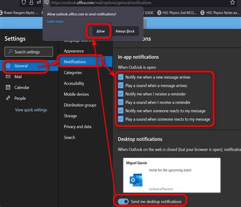 Outlook Turn Mail Notification Sound On Off [all Platforms]
