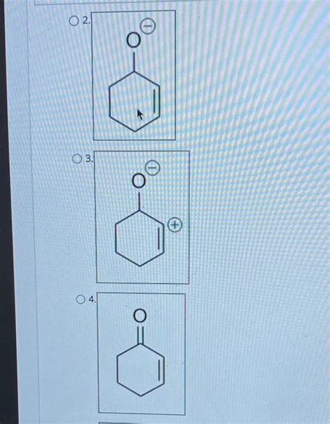 Solved Choose The Correct Resonance Structure For The