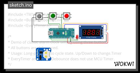 Set Time Demo Wokwi ESP32 STM32 Arduino Simulator