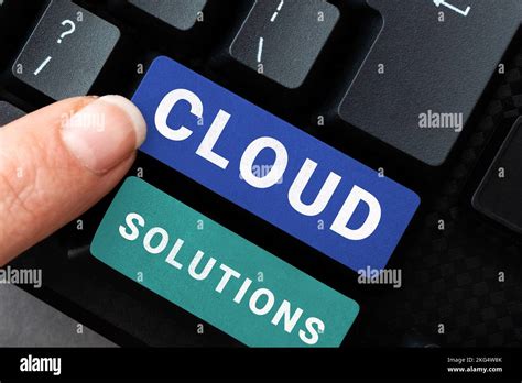 Conceptual Caption Cloud Solutions Concept Meaning Ondemand Services