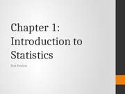 Chapter 1 Test Review Chapter 1 Introduction To Statistics Test Review 1 1 Overview Data