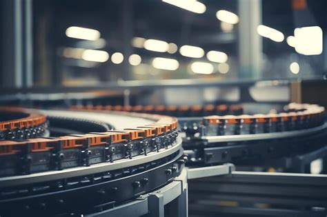 Premium Photo Automated Production Line In A Factory Conveyor Belt