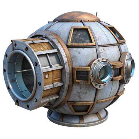 Serene Traditional Rotating Space Station Exterior Cutout Detailed 57856870 Png