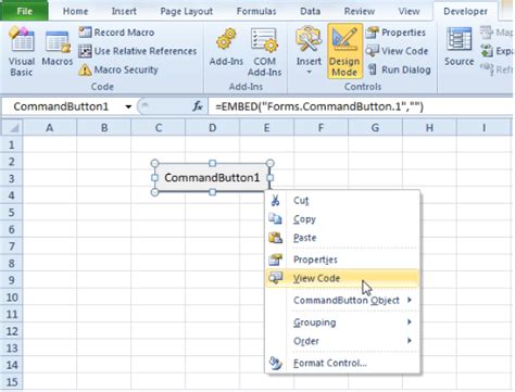 How To Create A Command Button And Assign Macro In Excel Vba Pdexcel