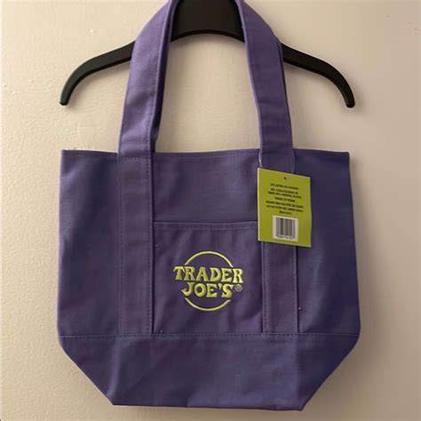 Trader Joes Bags Trader Joes Purple Tote Bag Poshmark