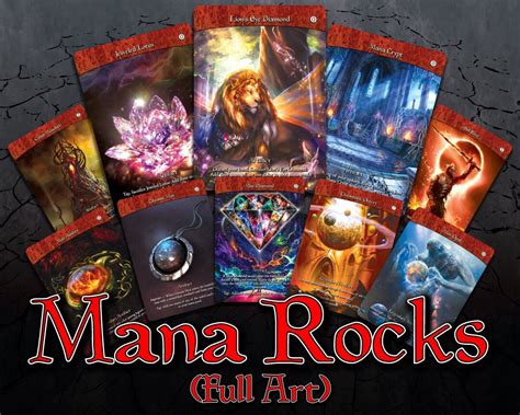 Full Art Mana Rocks Artifacts 10 Card Bundle Custom Cards Etsy