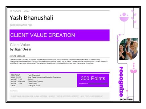 yash bhanushali on linkedin kudos recognition accenture marketing lifesciences
