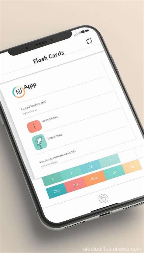 Design For Next Gen Flashcards Mobile App Stable Diffusion Online