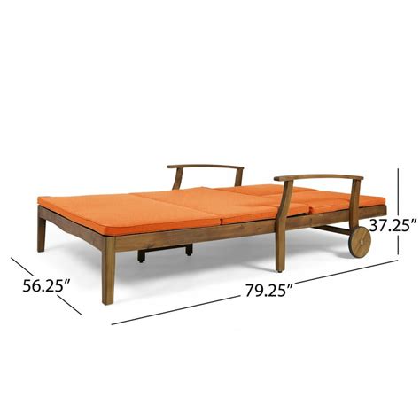 Madera Fsc Teak Daybed Double Chaise Lounge With Canopy