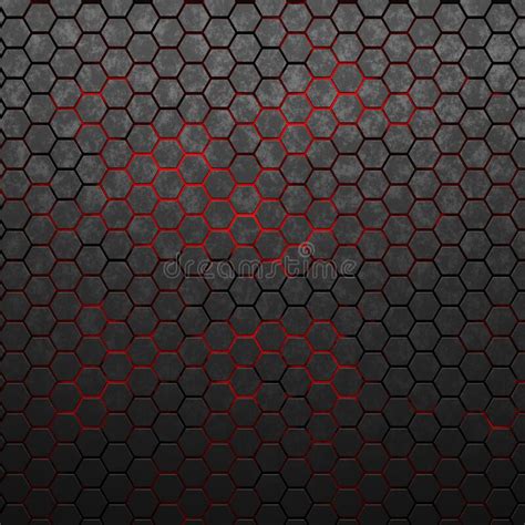 Futuristic And Technological Hexagonal Background 3d Rendering Stock