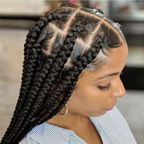 30 Small Box Braids Big Parts Fashion Style