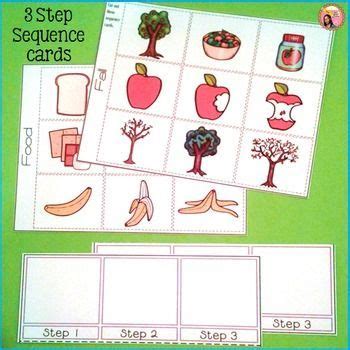Sequence Cards Step Sorting Activity Different Themes For PreK Nd Grade Sorting