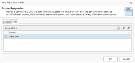 Using Custom Actions Msi Package Builder