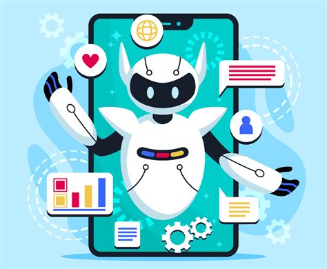 Smart Artificial Intelligence Chatbot Vector Art And Graphics