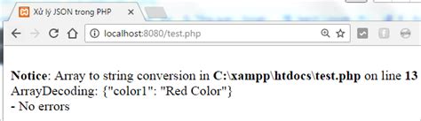 Xử lý JSON trong PHP