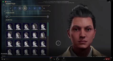 More Screenshots Of The Character Creation Screen From The Autodesk Event R Harrypottergame