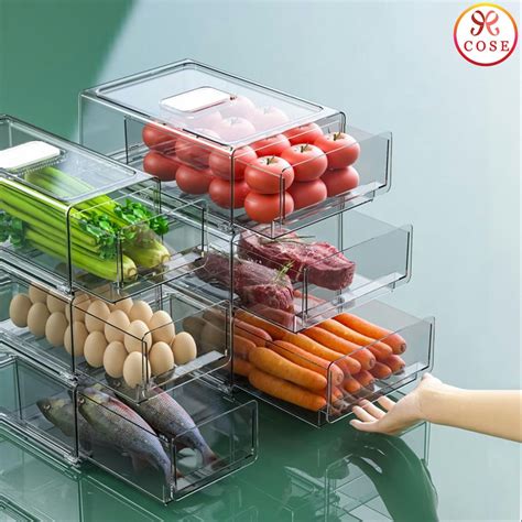 Cose Fridge Organizer Drawer Freezer Storage Box Refrigerator Organizer