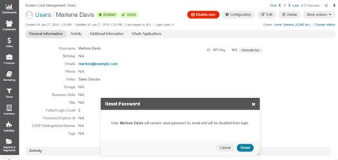 Manage Users In The Back Office Orocommerce Orocrm And Oroplatform Documentation