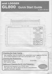 Graphtec Midi Logger GL Quick Start Guide Free Download Borrow
