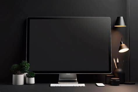 Premium Photo Dark Mode Mockup With Blank Space For Placing Your Design