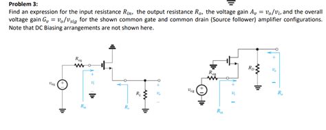 Solved Problem Find An Expression For The Input Chegg