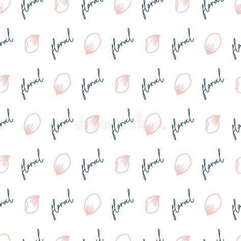 Soft Delicate Floral Pattern On A Pure White Background Ai Generated Stock Illustration