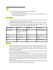 Comprehensive Biology Lab Practical Study Guide Course Hero