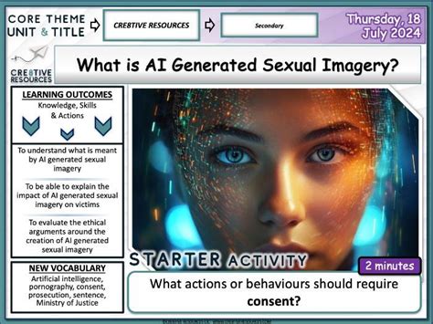 Ai Generated Sexual Imagery Pshe Lesson Teaching Resources