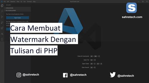 Cara Membuat Watermark Dengan Tulisan Di Php Sahretech