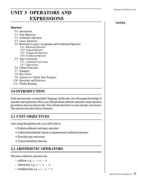 unit 3 operators and expressions pdf c programming language