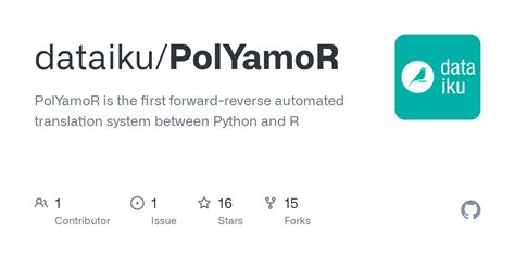 Github Dataikupolyamor Polyamor Is The First Forward Reverse Automated Translation System