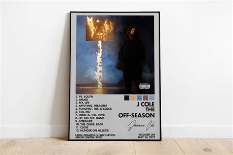 J Cole Off Season Digital Album Art Poster Download Home Decor Wall Art Custom Poster Music