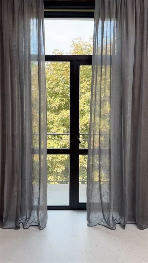 ЕКСКЛЮЗИВНІ ГОТОВІ ШТОРИ 🪡🧵 Готові лляні гардини у двох забарвленнях темно сірому та
