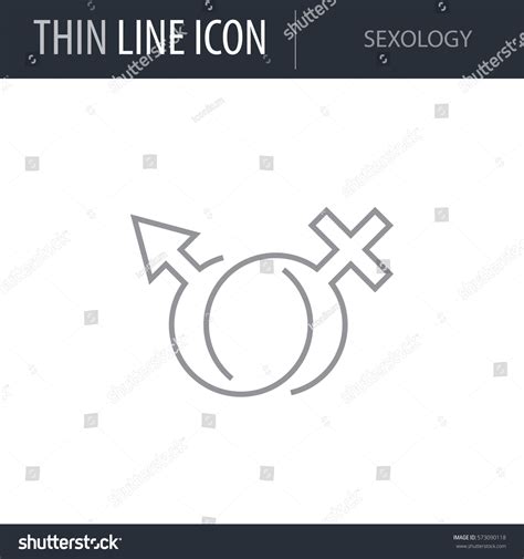 Symbol Sexology Thin Line Icon Medicine Stock Vector Royalty Free Shutterstock