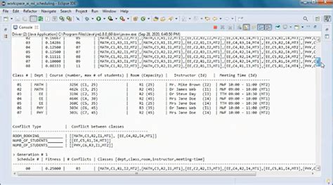 prototype project class scheduling application 03 w genetic algorithm and java