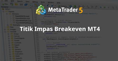 Mql5 Kod Tabanında Metatrader 4 Için Roziqdev Yazarının Titik Impas