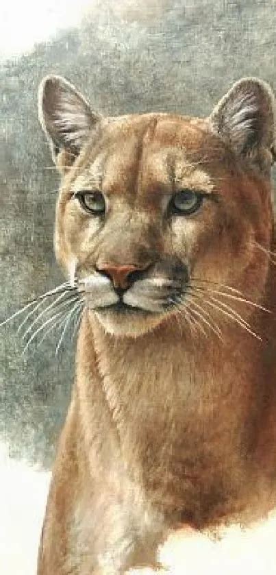 Elegant Cougar Art Wallpaper Free Download