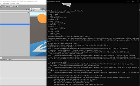 3dball Example Cant Connect To Unity Too Long To Respond · Issue 1909 · Unity Technologies