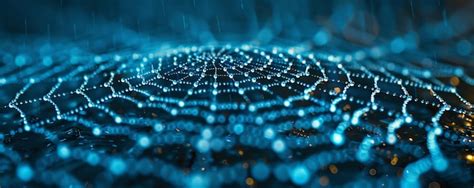 Premium Photo A Digital Spider Web Capturing Data Signals Wallpaper