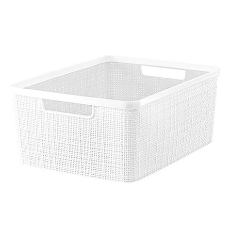 Canasto Yute 8 L Blanco Masonline Más Online