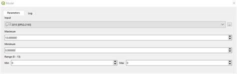 Using The Range Input Parameter In Qgis Processing Model Geographic