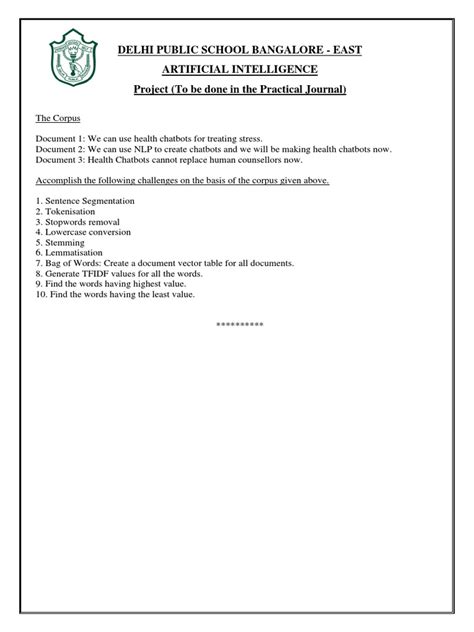 Grade 10 Project Pdf