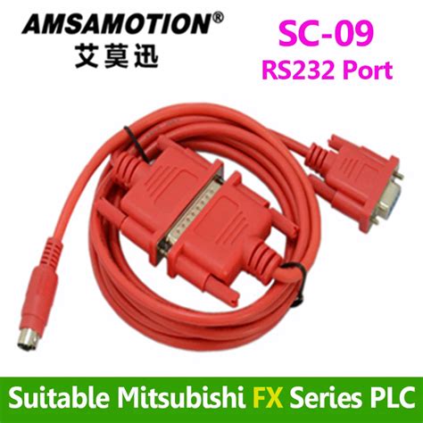 Pack USB SC Suitable Mitsubishi FX A Series PLC Programming Cable FX A Serial Cable